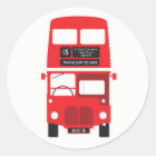 The London Red Bus Rectangular Sticker | Zazzle.com