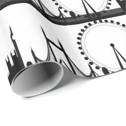 London Skyline Gift Wrap London Wrapping Paper | Zazzle