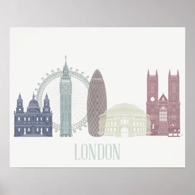 London Skyline Poster | Zazzle