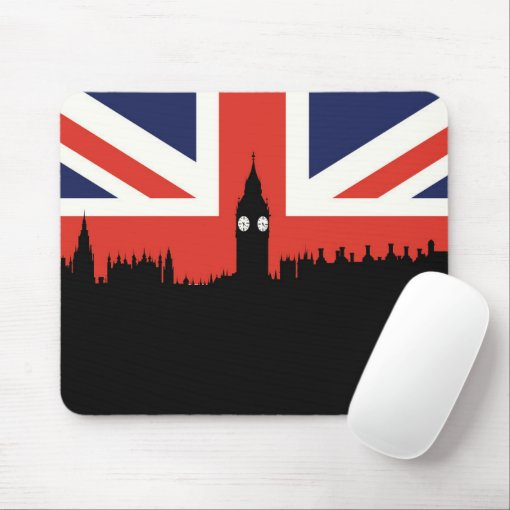 London Skyline | The British Flag Mouse Pad | Zazzle