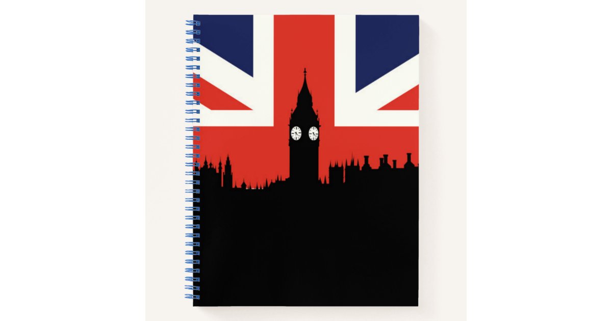 London Skyline | The British Flag Notebook | Zazzle