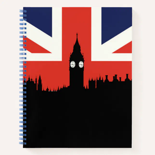 London Skyline | The British Flag Notebook | Zazzle