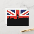 London Skyline | The British Flag Postcard | Zazzle