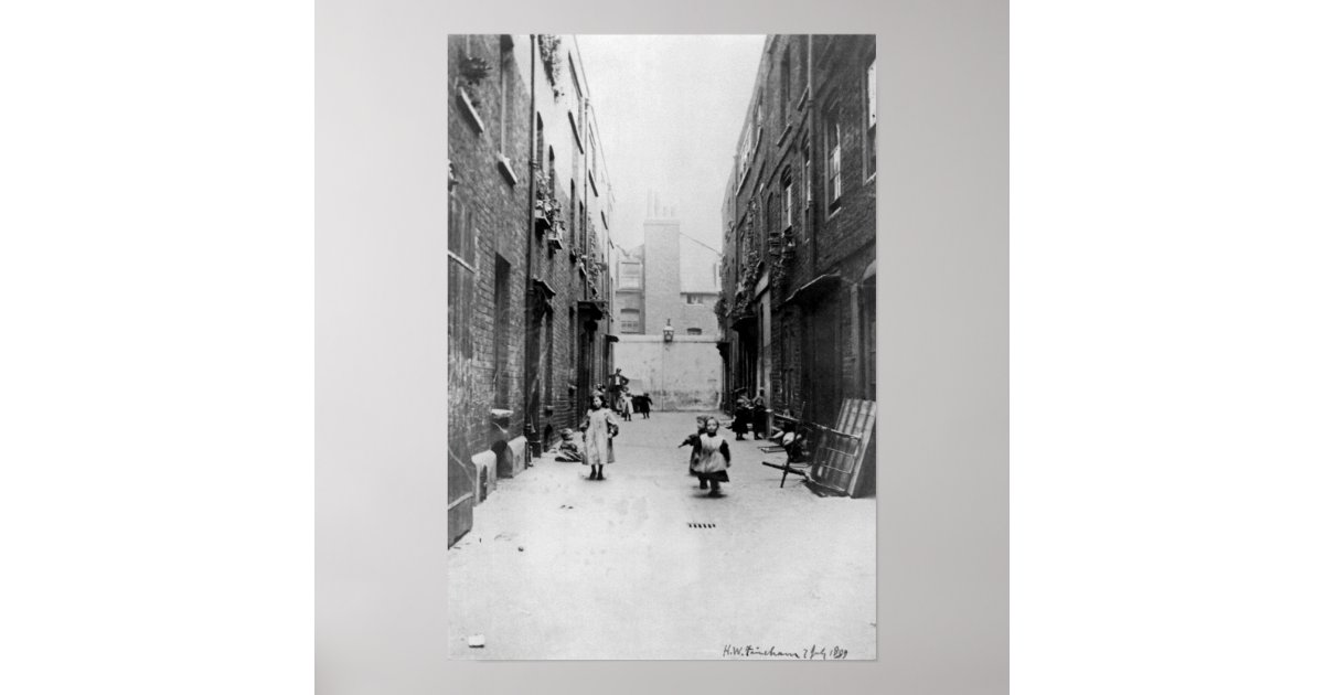 London Slums, 1899 Poster | Zazzle