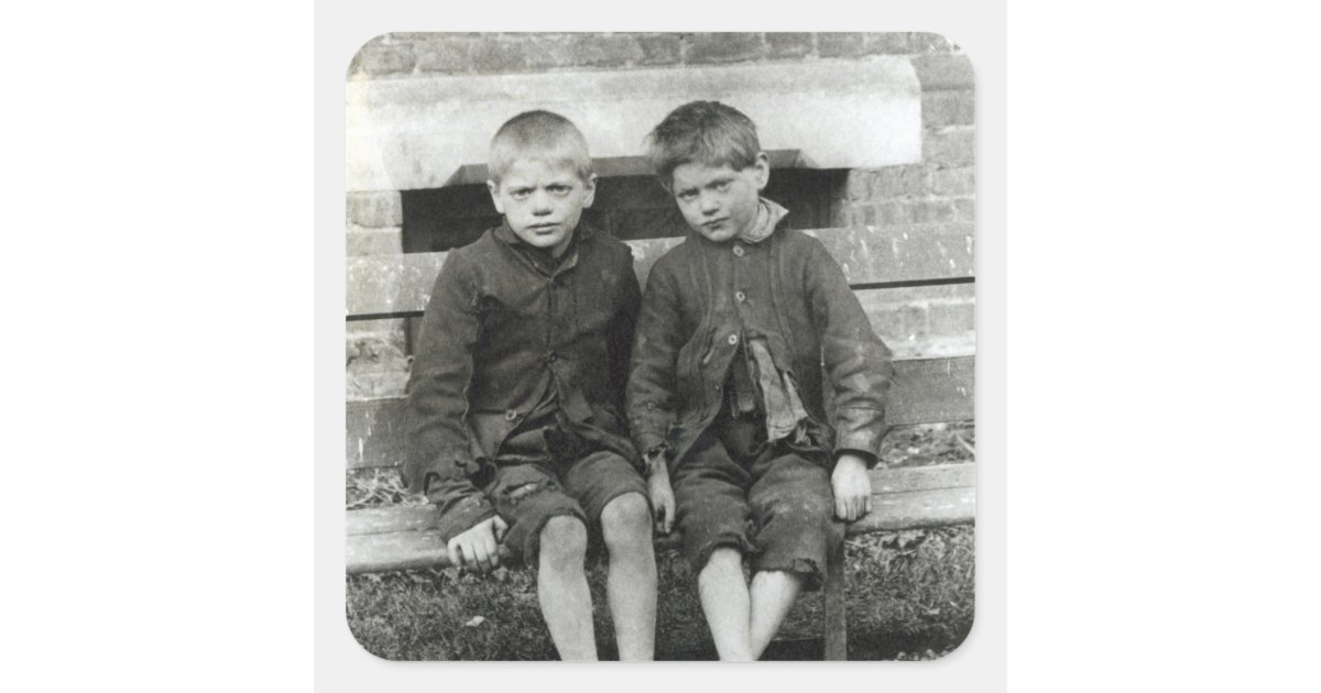 London Slums, The Boys Square Sticker | Zazzle