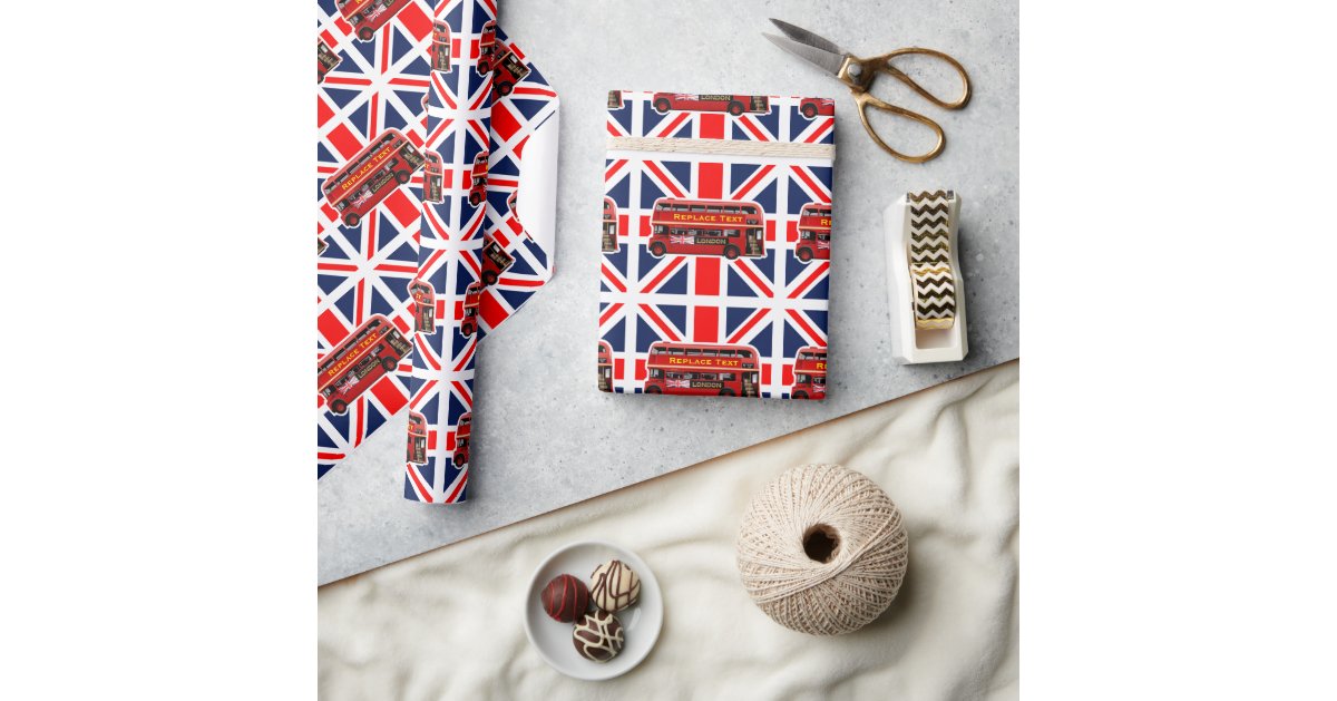London Themed Wrapping Paper | Zazzle