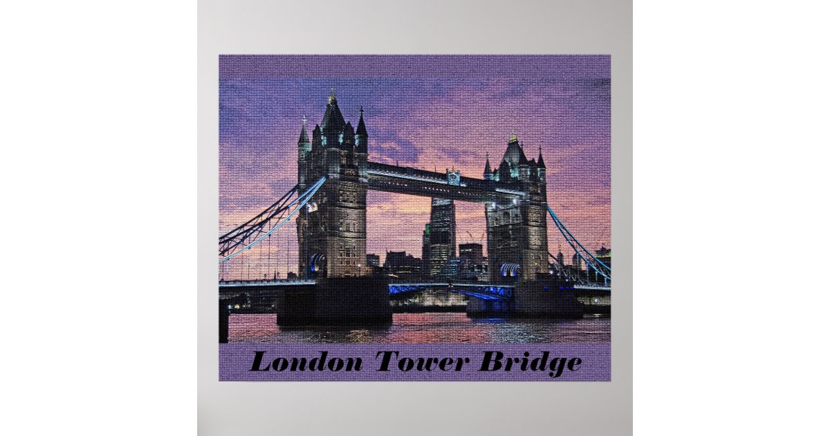 London Tower Bridge Poster | Zazzle