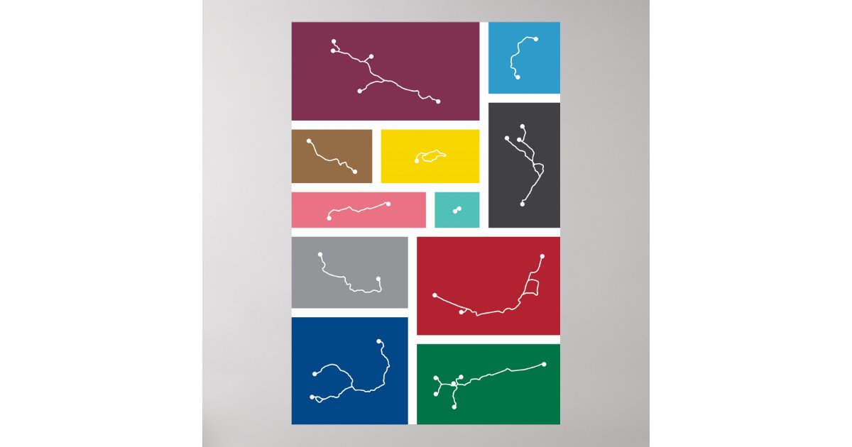 London - Transit Palettes Poster | Zazzle
