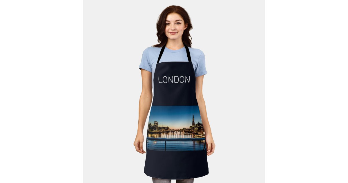 London Uk Skyline United Kingdom England Souvenir Apron | Zazzle