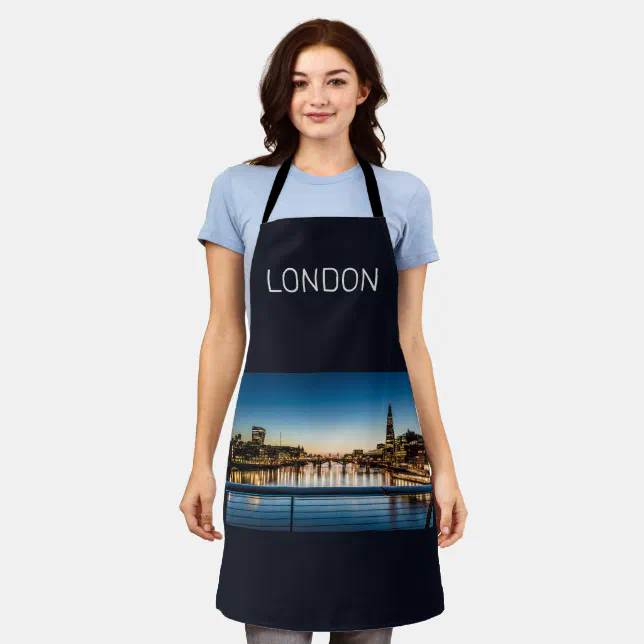 London Uk Skyline United Kingdom England Souvenir Apron | Zazzle