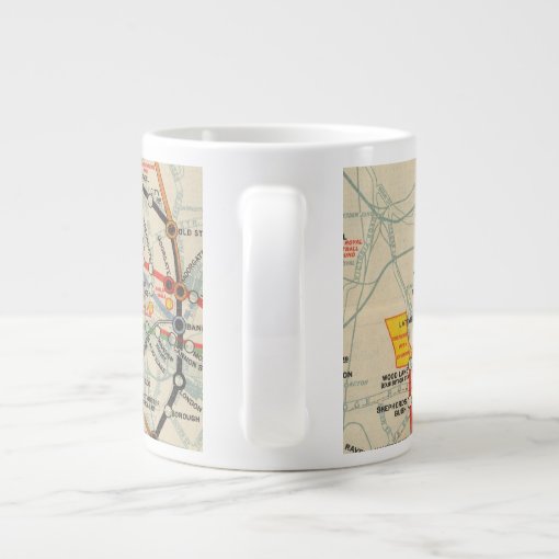 London Underground Railways Map Giant Coffee Mug | Zazzle