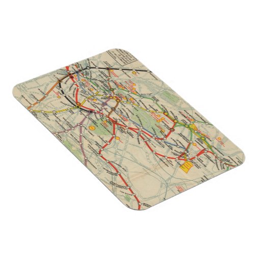 London Underground Railways Map Magnet | Zazzle