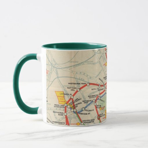 London Underground Railways Map Mug | Zazzle