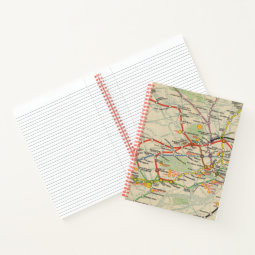 London Underground Railways Map Notebook | Zazzle