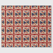 London - Union Jack - I Love London Wrapping Paper | Zazzle