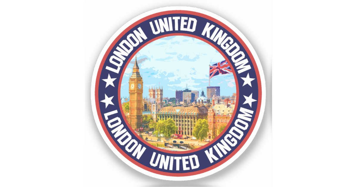 London United Kingdom Sticker | Zazzle