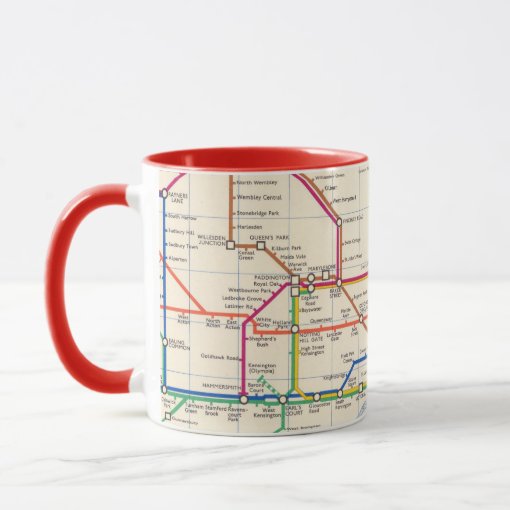 London's Underground Map Mug | Zazzle