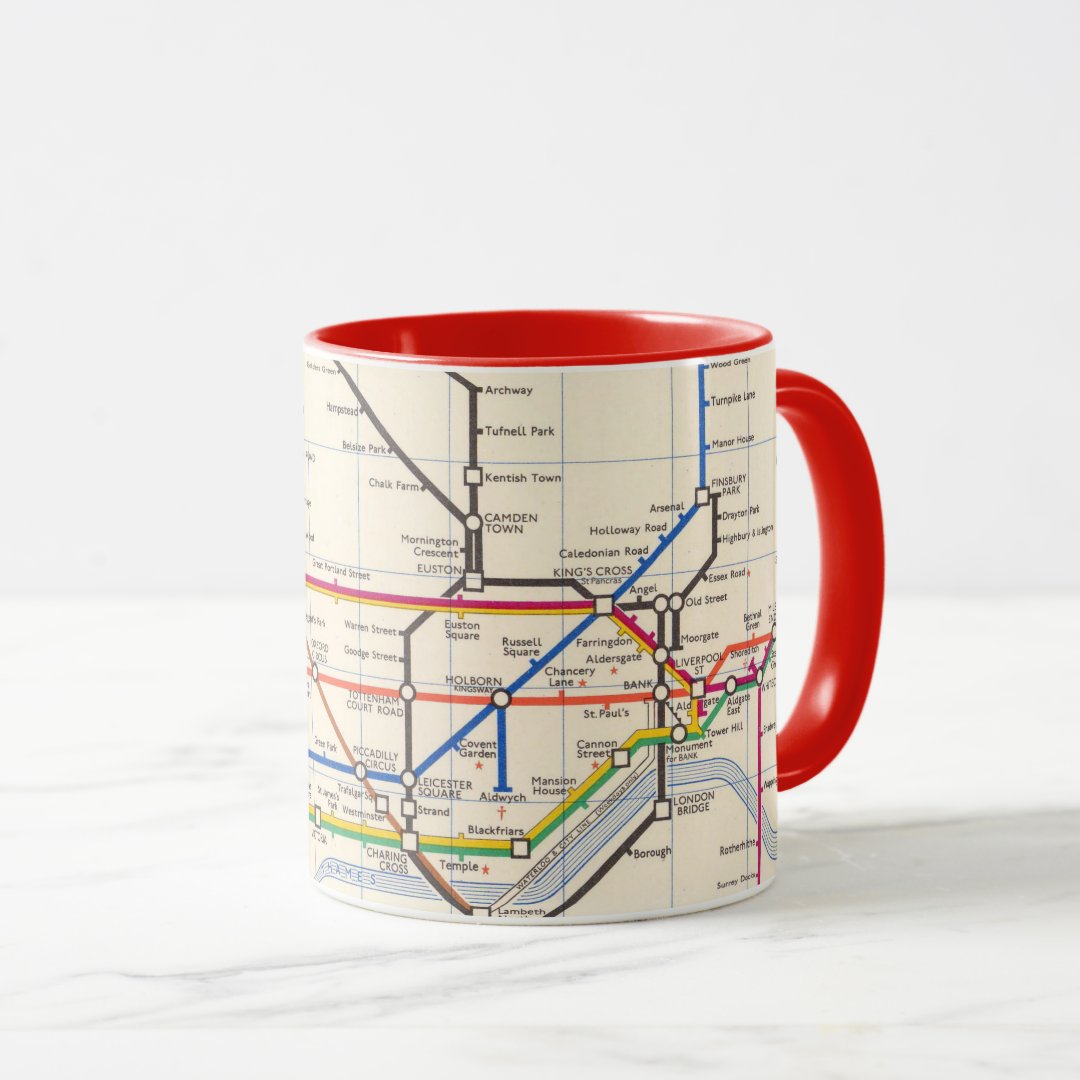 London's Underground Map Mug | Zazzle