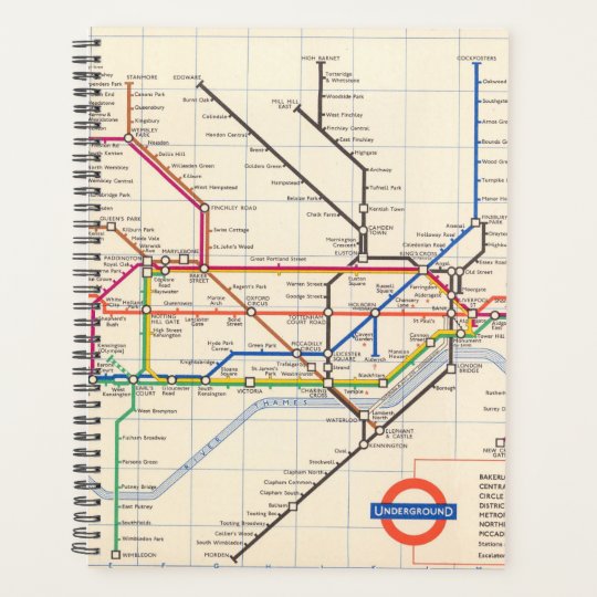 London's Underground Map Planner | Zazzle.com