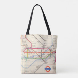 London's Underground Map Tote Bag | Zazzle