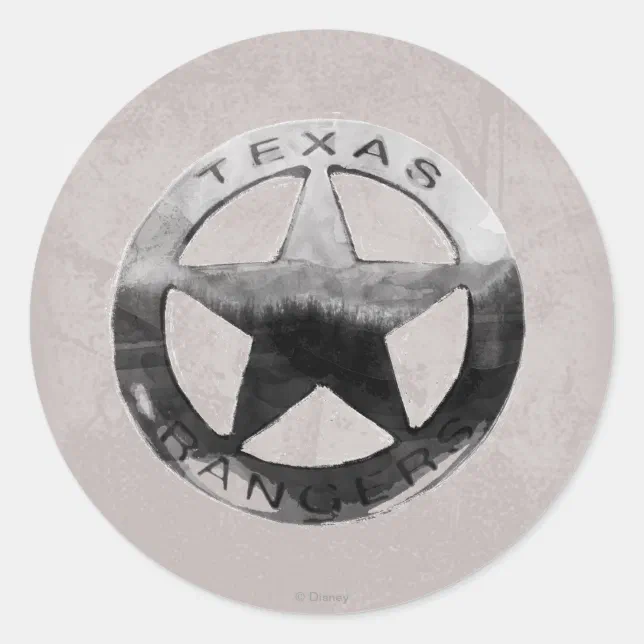 Lone Ranger's Badge Classic Round Sticker | Zazzle