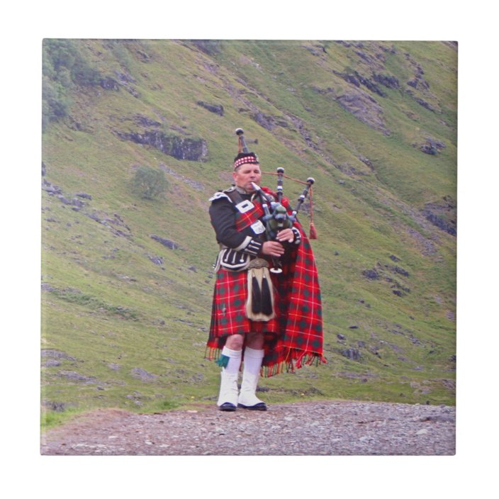 Lone Scottish bagpiper, Highlands, Scotland Ceramic Tile | Zazzle.com Lone Scottish bagpiper, Highlands, Scotland Ceramic Tile | Zazzle.com