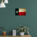 Lone Star Flag of Texas Grunge Rustic Patriotic Poster | Zazzle