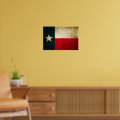 Lone Star Flag of Texas Grunge Rustic Patriotic Poster | Zazzle
