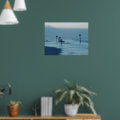 Lone Surfer Dusk Ponce Inlet FL Beach Tide Poster | Zazzle