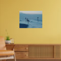 Lone Surfer Dusk Ponce Inlet FL Beach Tide Poster | Zazzle