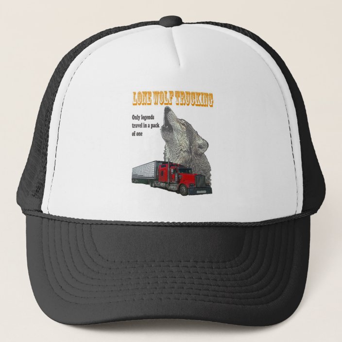 Lone Wolf Trucking Trucker Hat | Zazzle.com