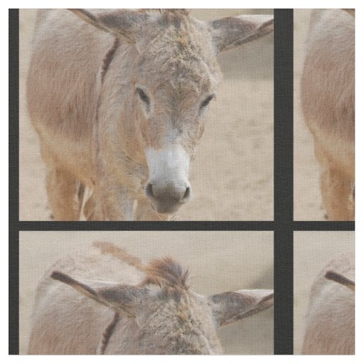 Lonely Donkey Fabric | Zazzle