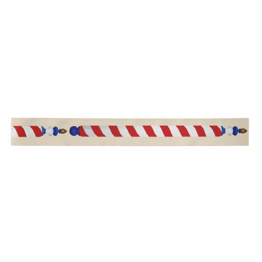 Long Barber Pole Satin Ribbon | Zazzle.com