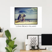 Long Beach Island Lifeguard Stand Poster | Zazzle