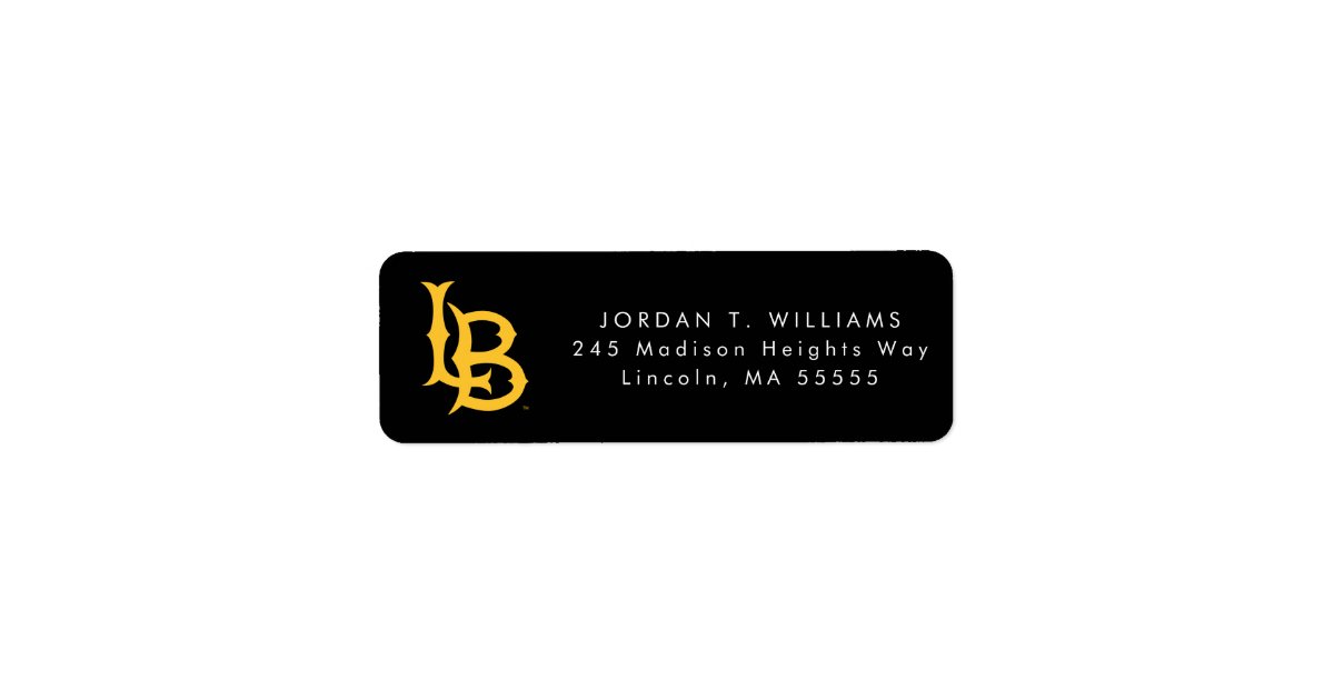 Long Beach State Logo Graduation Label | Zazzle