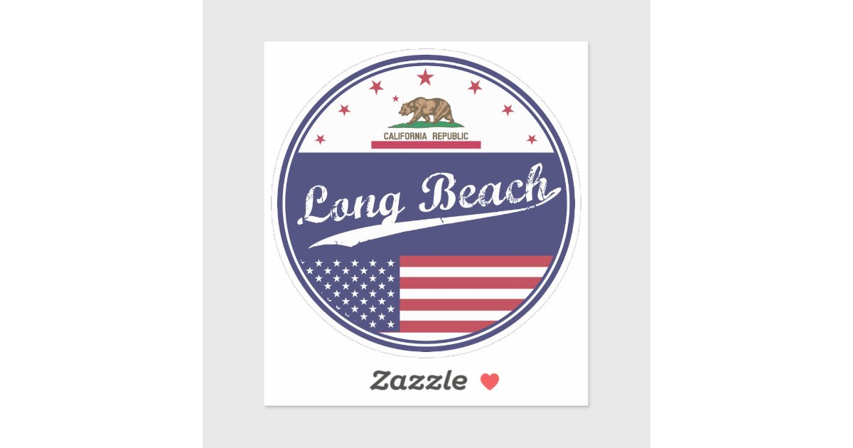 Long Beach Sticker | Zazzle