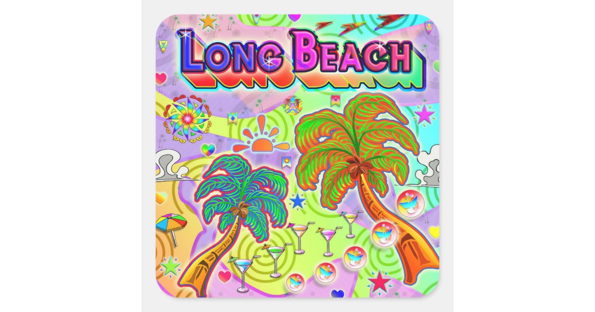 Long Beach Vacation Target Sticker | Zazzle