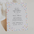 Long Distance Baby Sprinkle By Mail Sprinkles Invitation | Zazzle