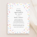 Long Distance Baby Sprinkle By Mail Sprinkles Invitation | Zazzle