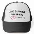 Long Distance Girlfriend Hat | Zazzle