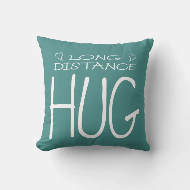 Long Distance Hug Throw Pillow | Zazzle