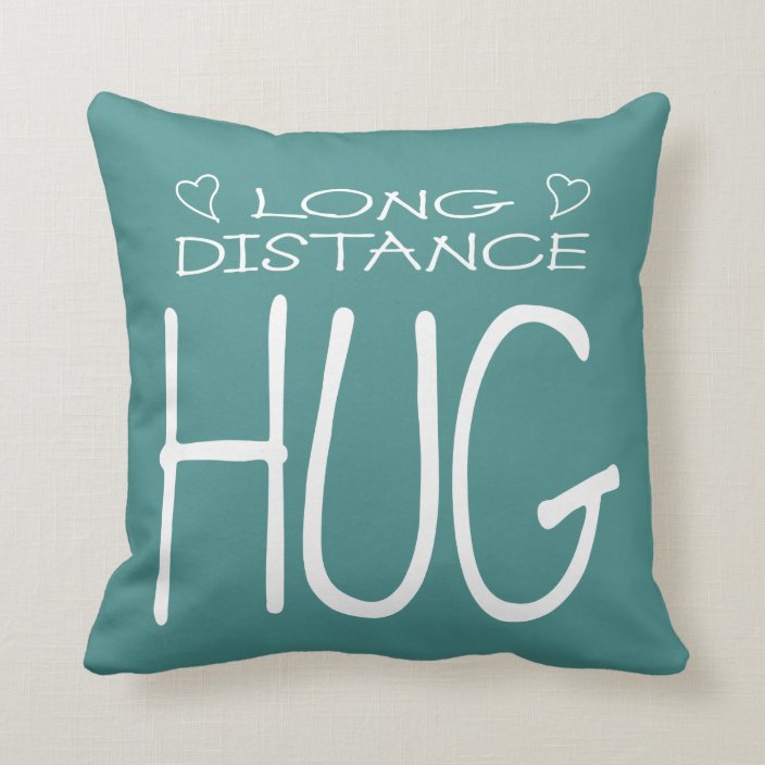 Long Distance Hug Throw Pillow | Zazzle.com