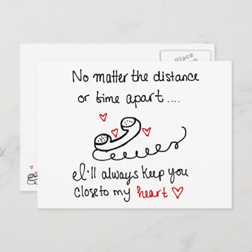 Long Distance Post Card | Zazzle