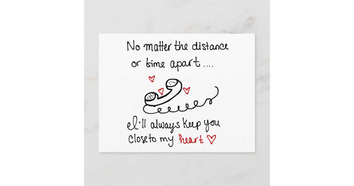 Long Distance Post Card | Zazzle