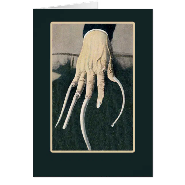 Long Fingernails, Circus Oddity Cards | Zazzle