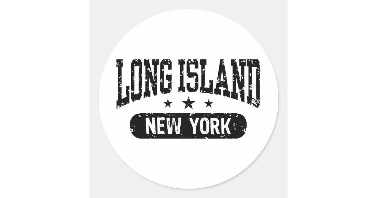 Long Island Classic Round Sticker | Zazzle