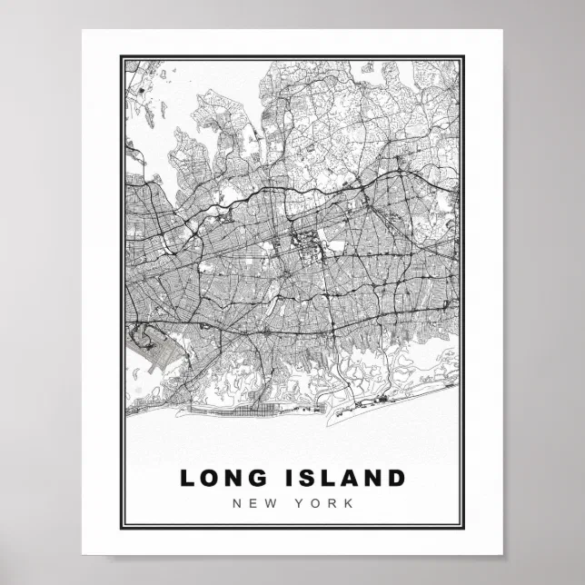 Long Island Map Poster | Zazzle