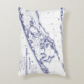 Long Island The Hamptons Map VC Decorative Pillow | Zazzle