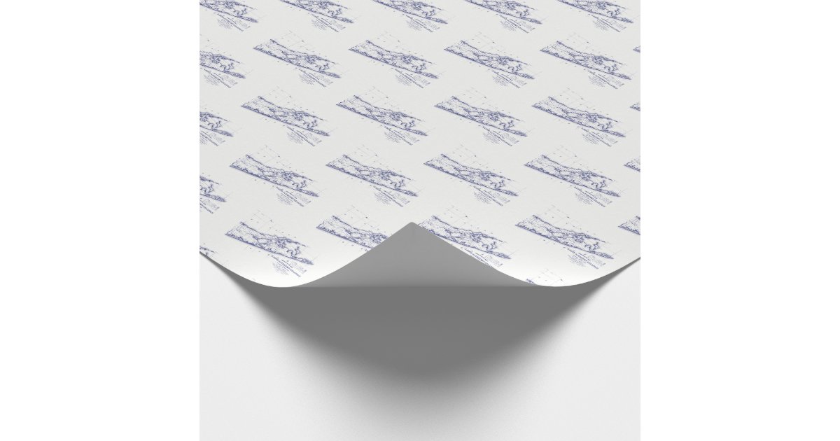 Long Island The Hamptons Map Wrapping Paper | Zazzle