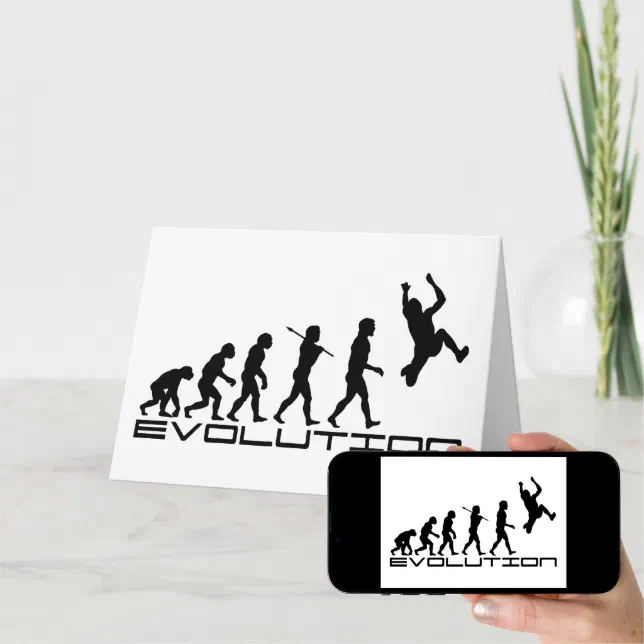 Long Jump Triple Jump Sport Evolution Art Card | Zazzle